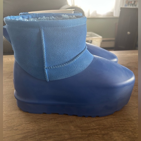 UGG | Shoes | Ugg Blue Mini Pumped Boots | Poshmark